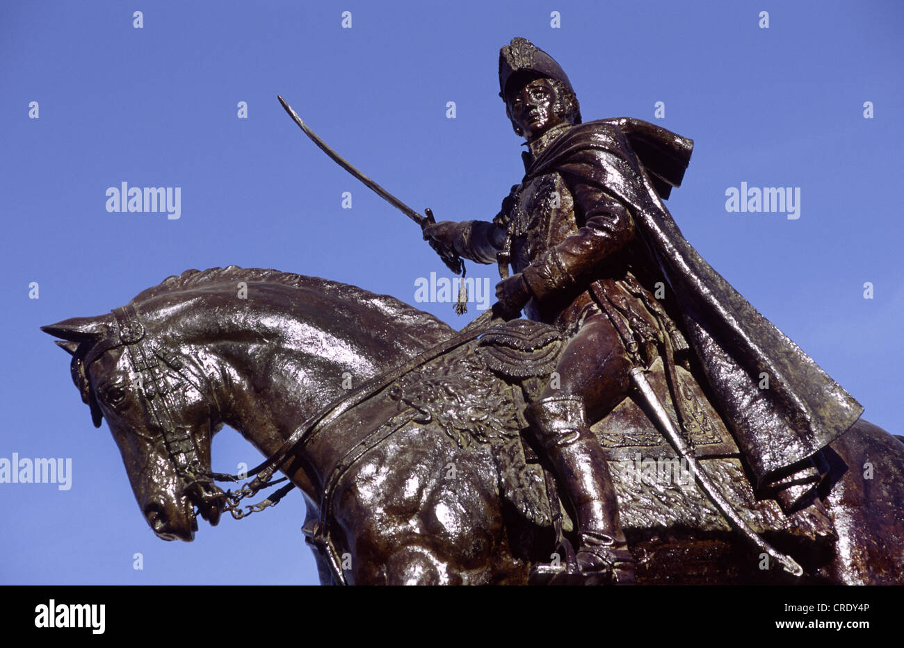 Statue of Simon Bolivar at Plaza de Armas. Ayacucho, Peru Stock Photo ...