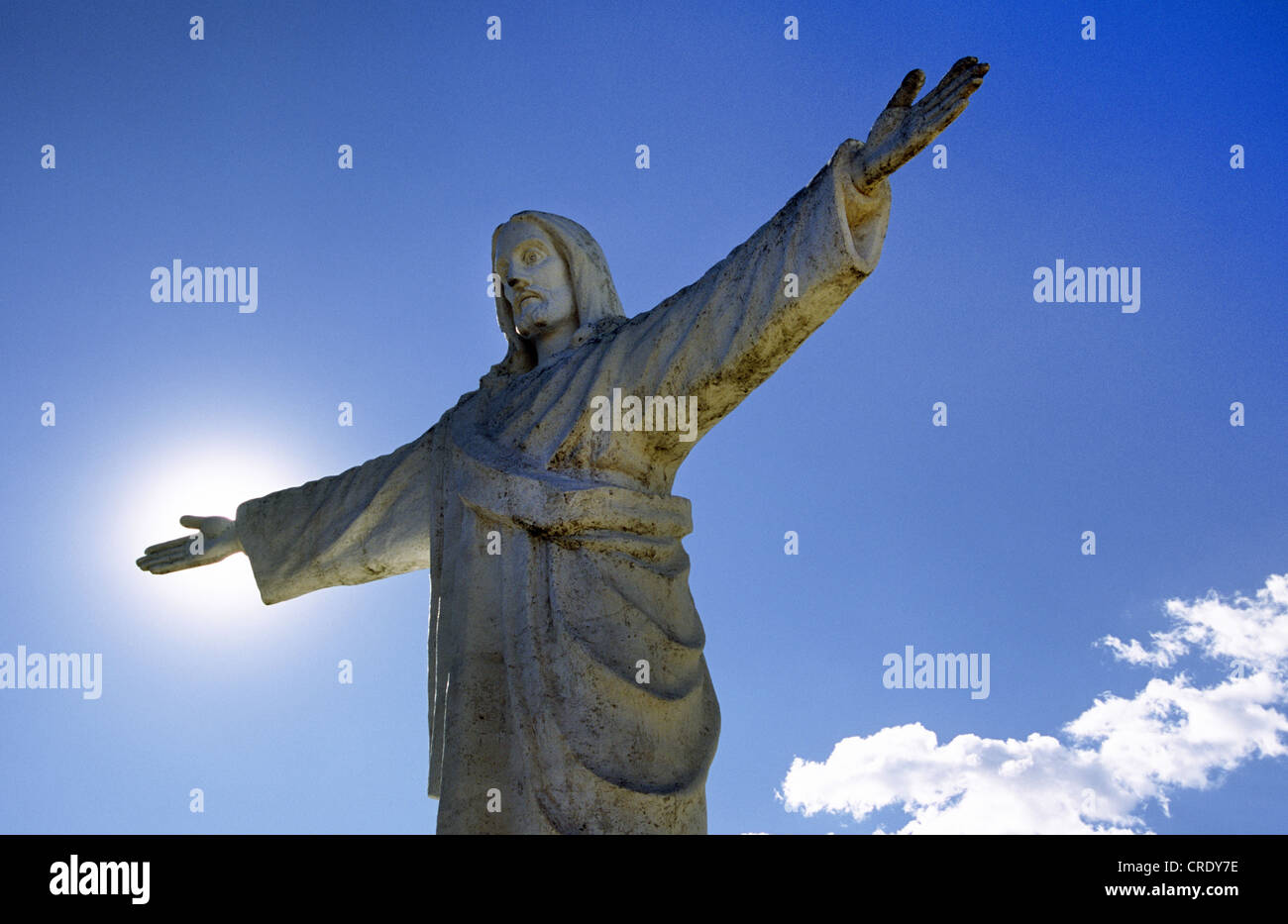 Statue of Jesus Christ overlooking Cuzco. Peru Stock Photo - Alamy