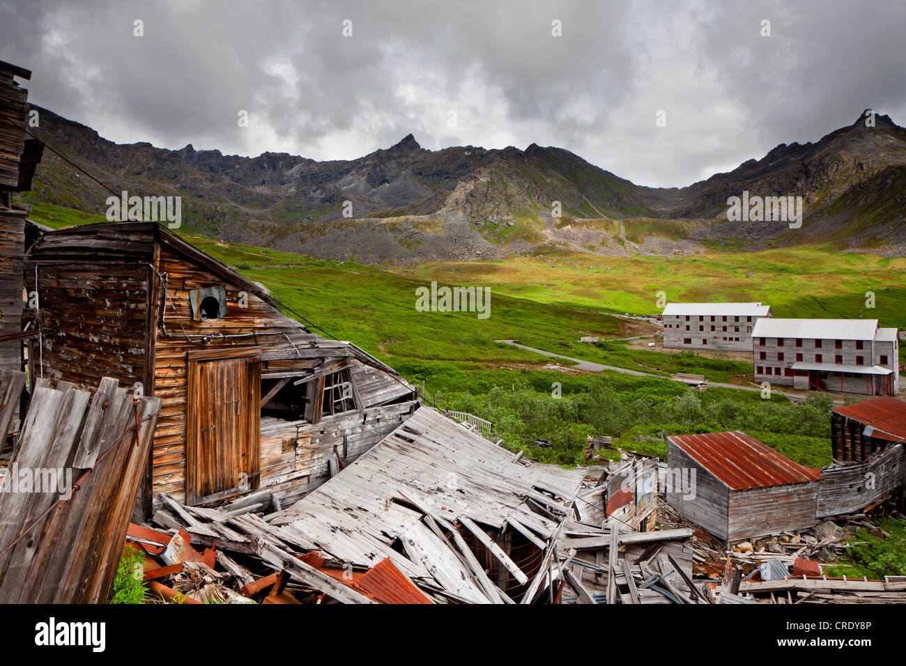 Independence Mine, old gold mine, in Talkeetna Mountains in Alaska, USA ...