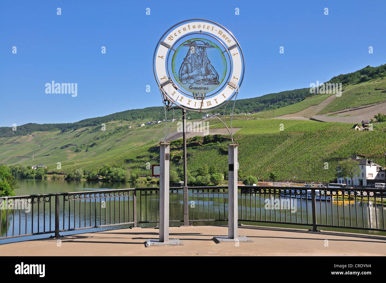 Sundial in memory of cardinal and philosopher Nicolaus Cusanus, on the ...