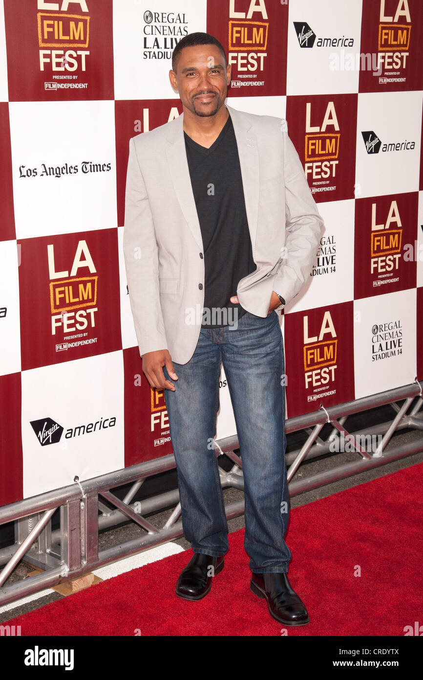 Kent Faulcon arrives at the Los Angeles Film Festival premiere of ...