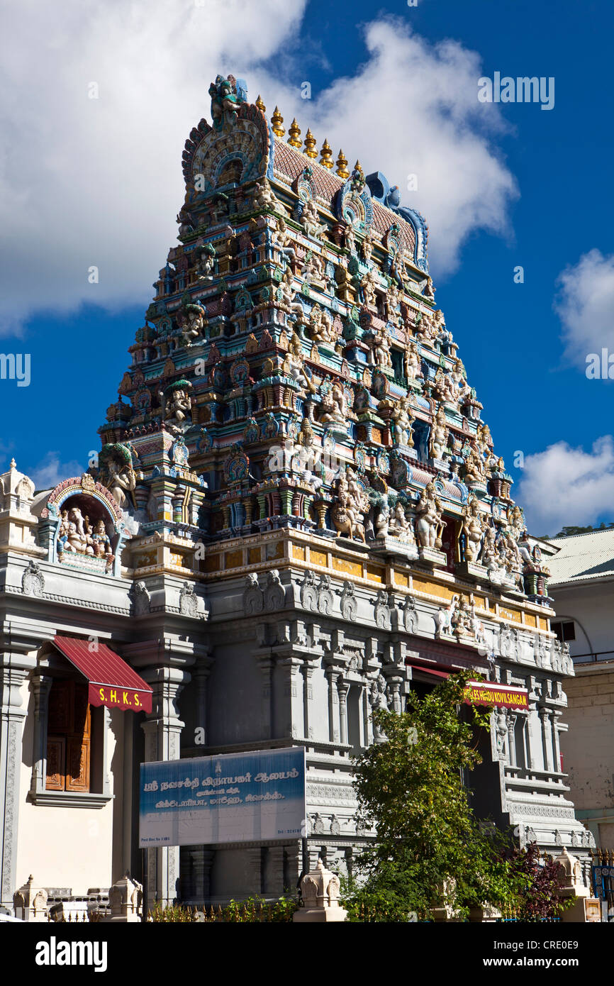 Hindu temple, Victoria, Mahe, Seychelles, Africa, Indian Ocean ...