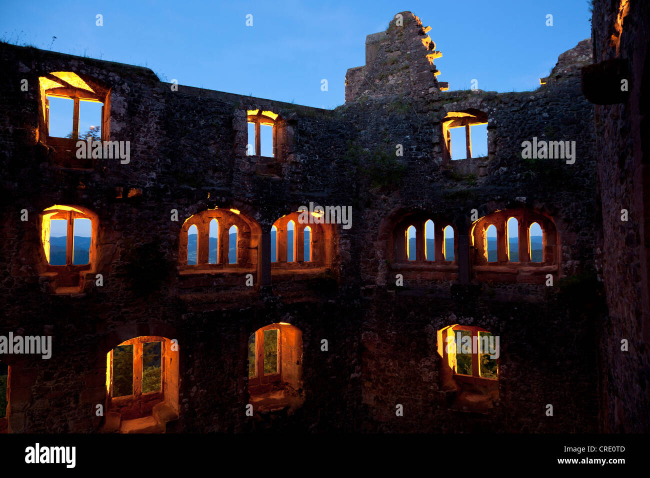 Hohengeroldseck castle ruins, Schuttertal, Black Forest, Baden ...