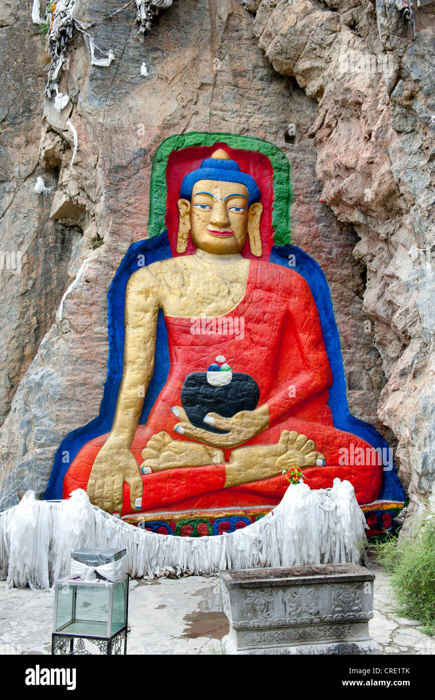 Tibetan buddhism atisha rock lhasa hi-res stock photography and images ...