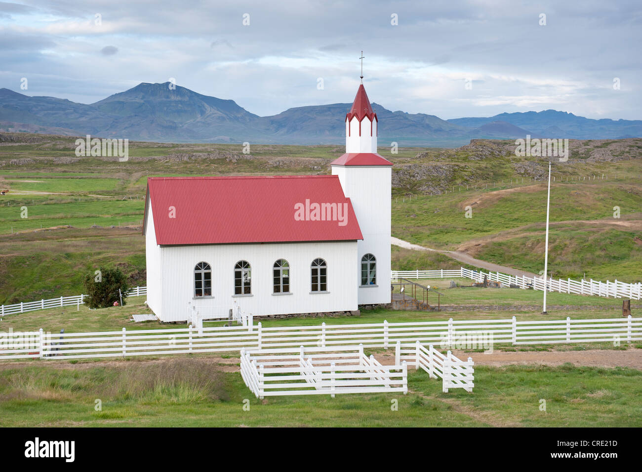 Helgafell church helgafell iceland hi-res stock photography and images ...