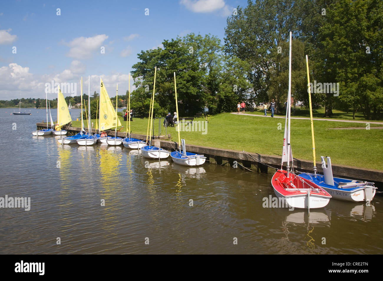 Boats on the water at Oulton Broad, Suffolk, England Stock Photo - Alamy