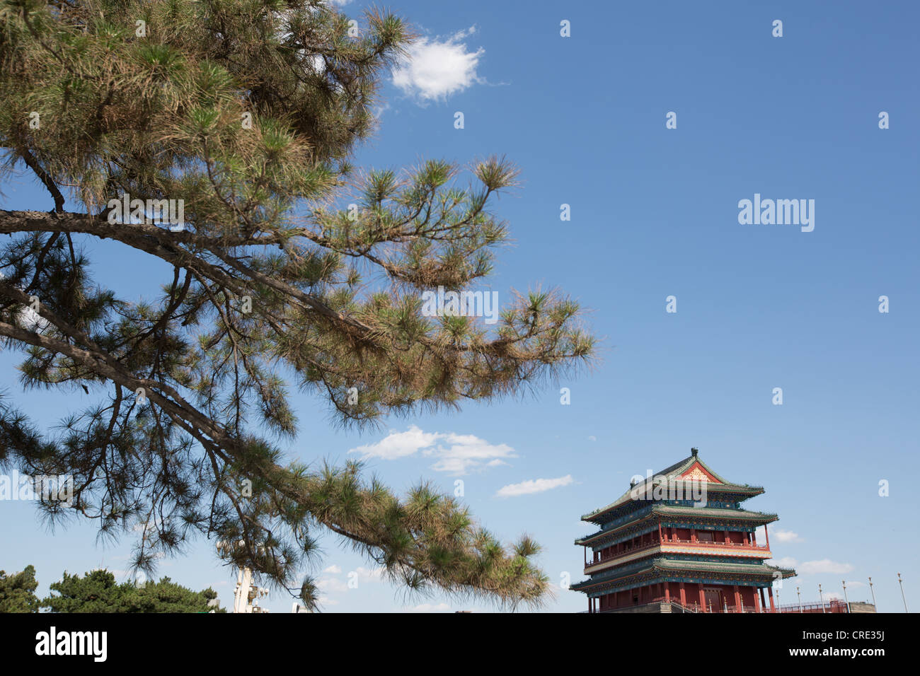 Zhengyang Gate (Front Gate) in Tiananmen Square, in Beijing, China ...