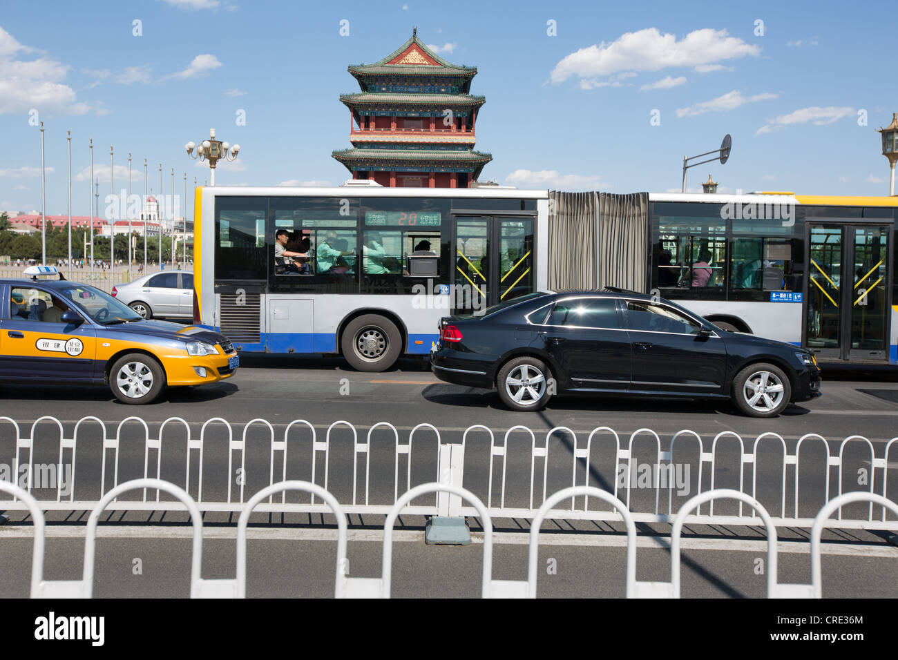 Zhengyang Gate (Front Gate) in Tiananmen Square, in Beijing, China ...