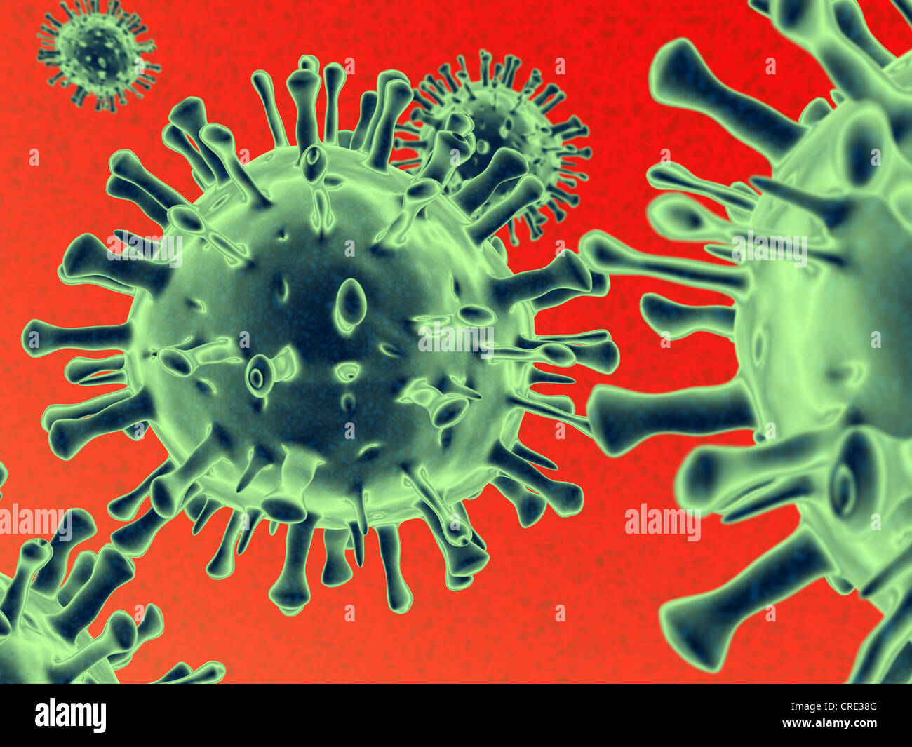 3d generated image of viruses Stock Photo - Alamy