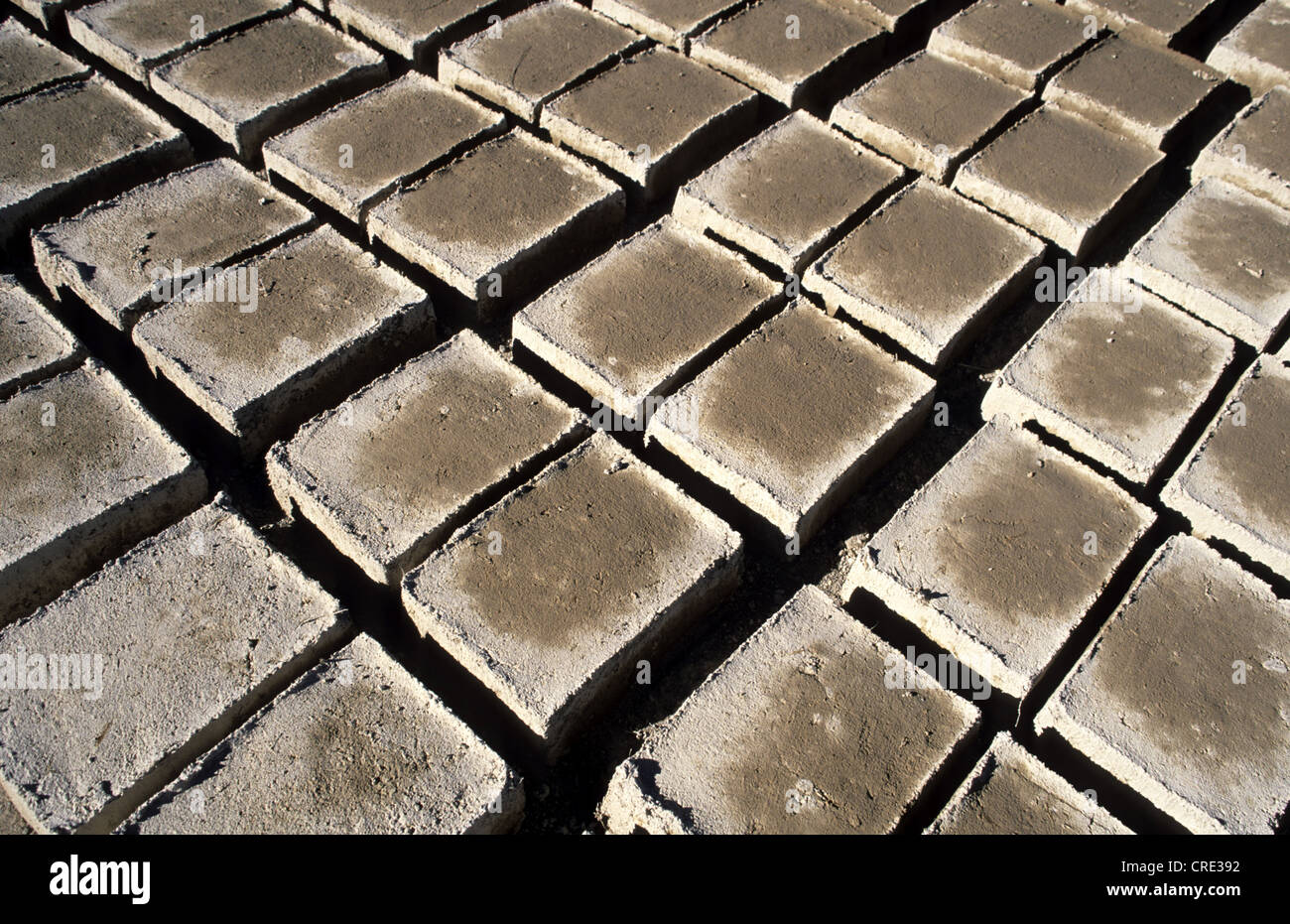 Clay bricks drying in sun hi-res stock photography and images - Alamy
