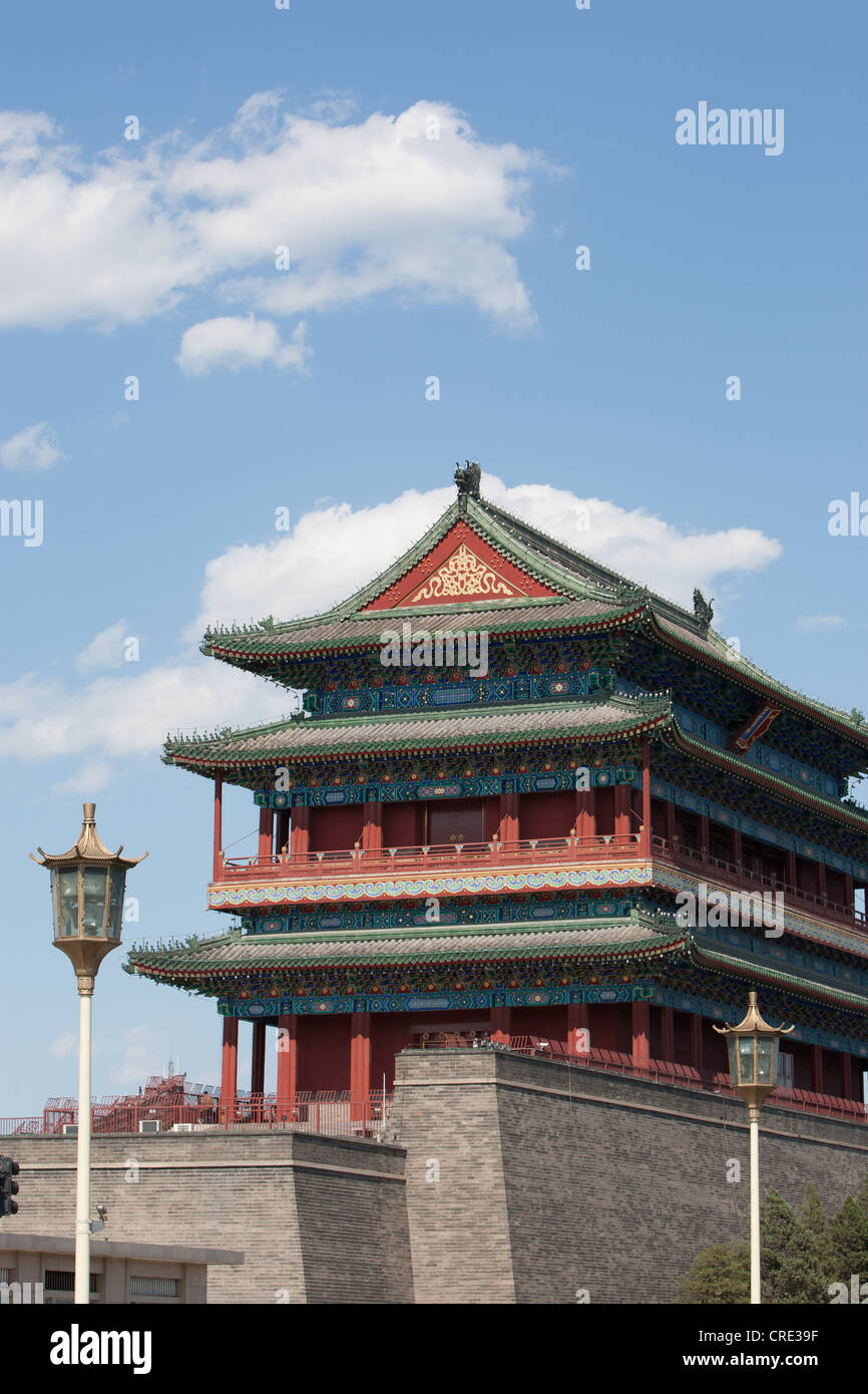 Zhengyang Gate (Front Gate) in Tiananmen Square, in Beijing, China ...