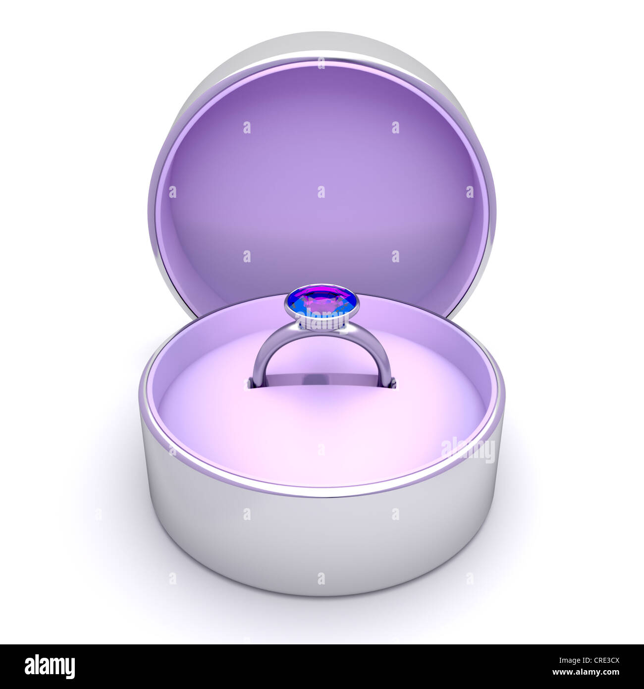 Silver ring box hi-res stock photography and images - Alamy