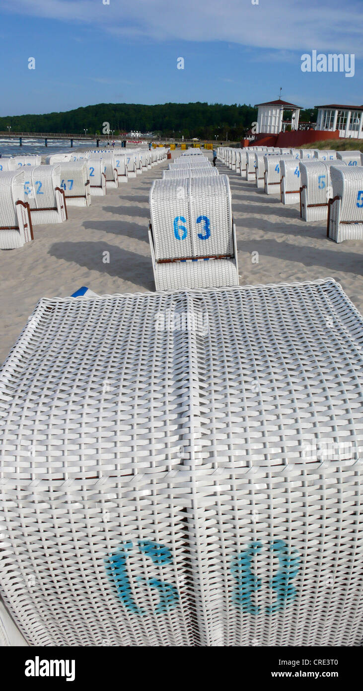 Beach chairs in rank and file hi-res stock photography and images - Alamy