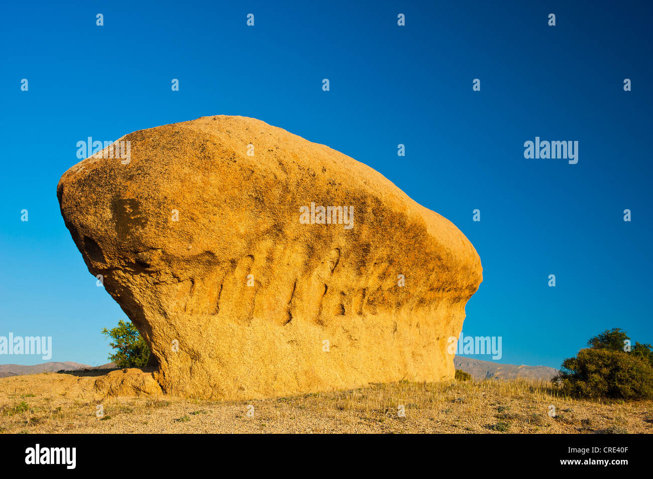 Bizarre rock formation, granite rock, Anti-Atlas Mountains, southern ...