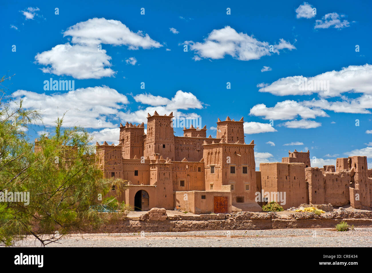 Kasbah Amerhidil, mud fortress, Tighremt, residential castle of the ...