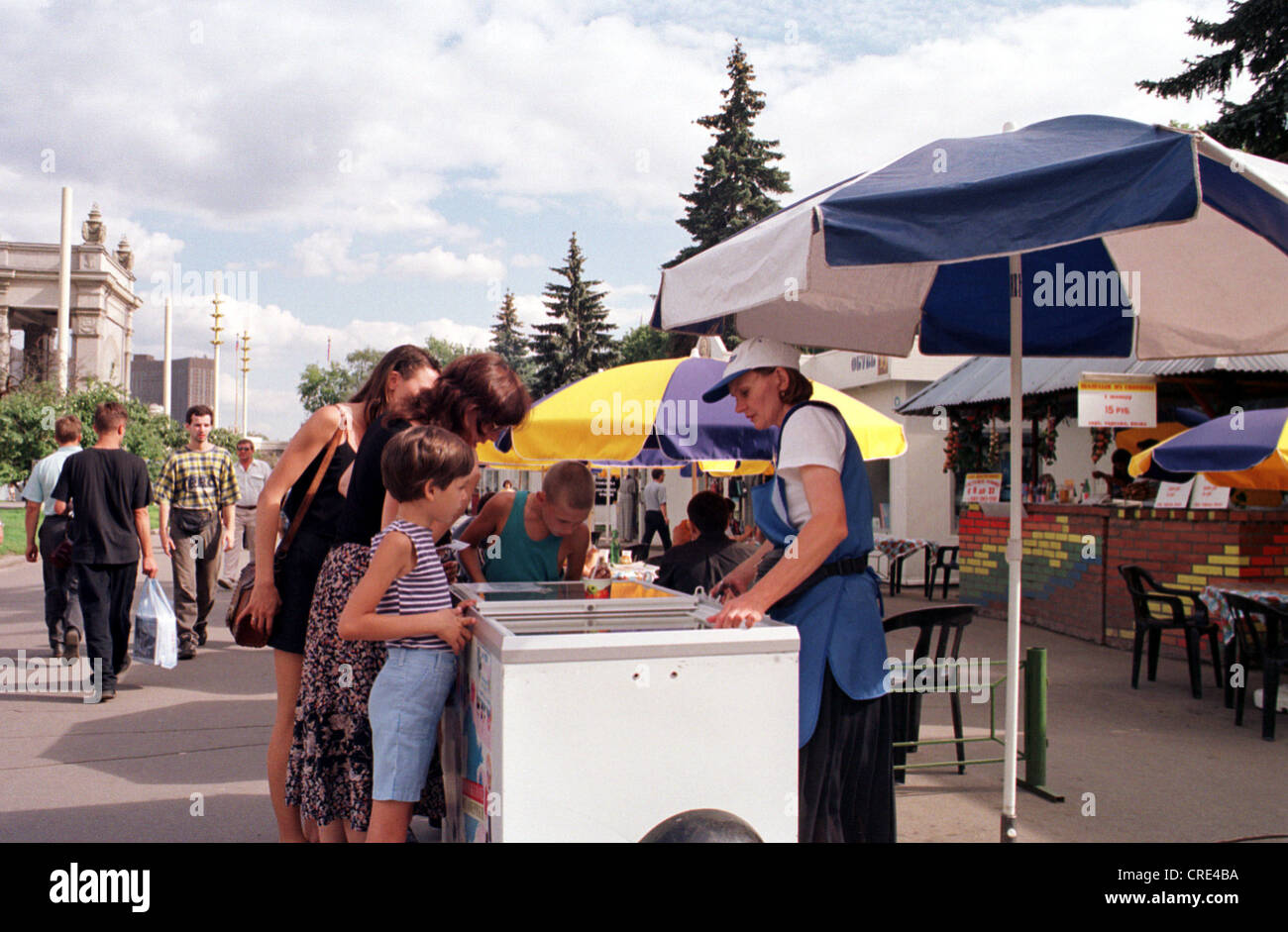 Moscow, selling ice cream Stock Photo - Alamy