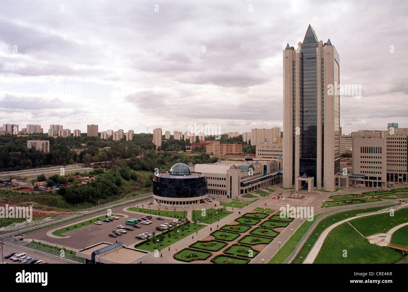 Moscow, administration building of gas producer Gazprom RAO Stock Photo ...
