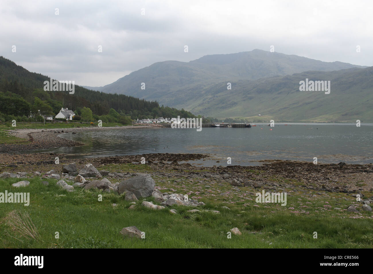 Inverie with Loch Nevis Knoydart Scotland May 2012 Stock Photo - Alamy