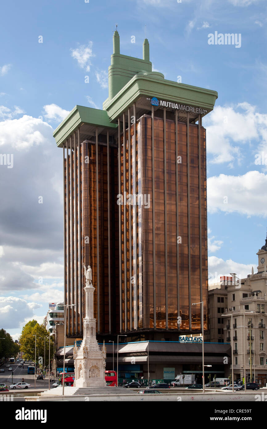 Headquarters of the Spanish insurance company Mutua Madrilena, Madrid ...