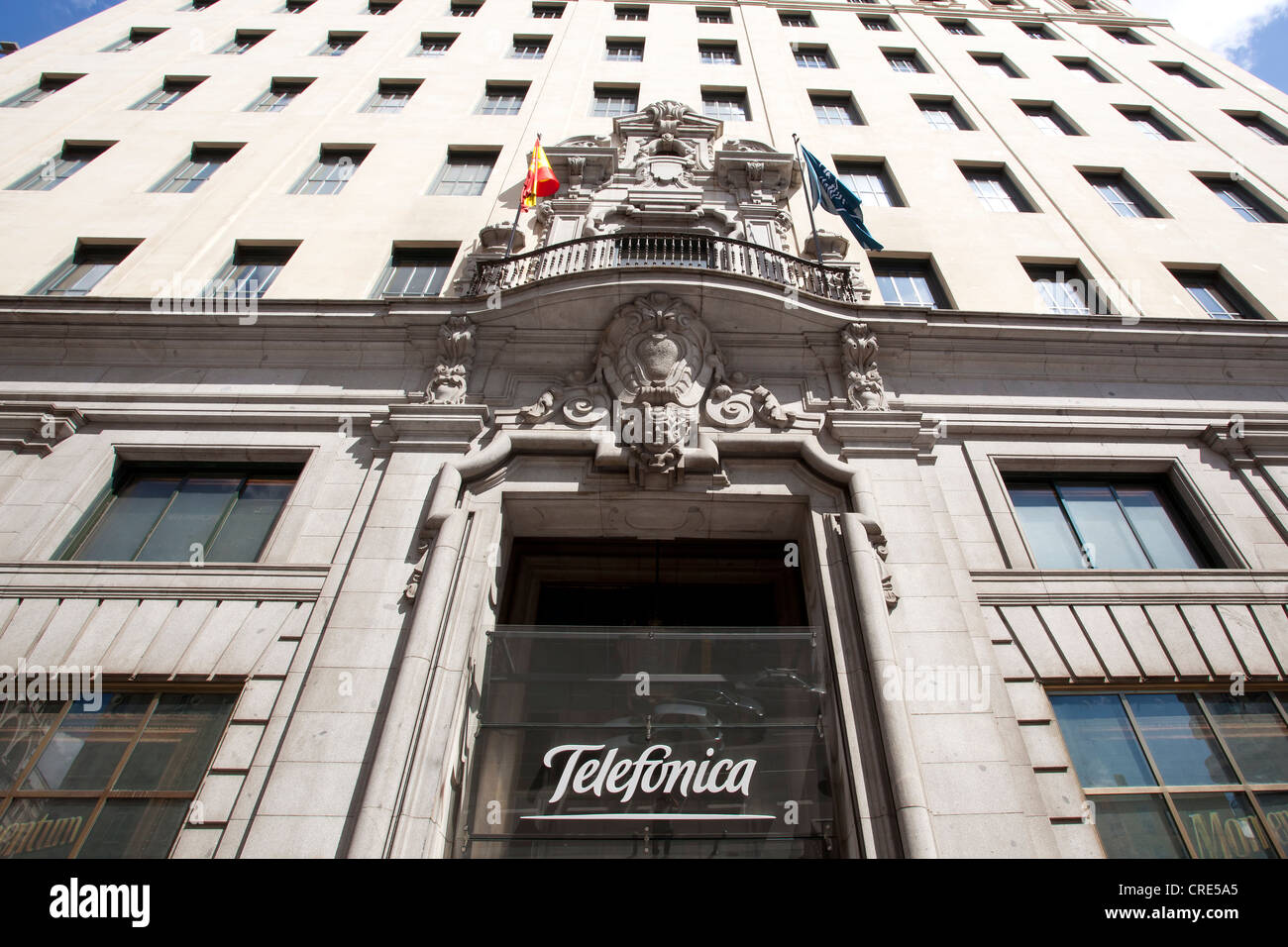 Headquarters of the Spanish telecommunications company Telefonica ...