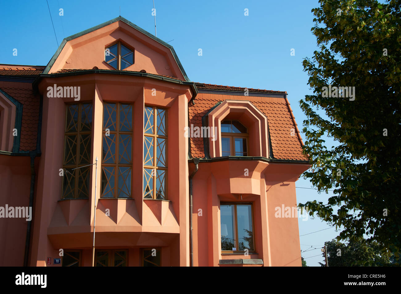 Cubist House, Rasin Embankment, Prague, Vysehrad, villa, Josef Chochol ...