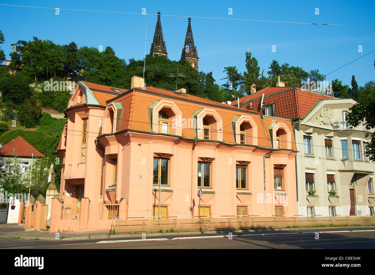 Cubist House, Rasin Embankment, Prague, Vysehrad, villa, Josef Chochol ...
