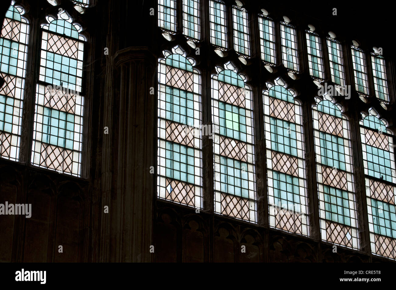 Clerestory windows, St. Mary`s Church, Chipping Norton, Oxfordshire, UK ...