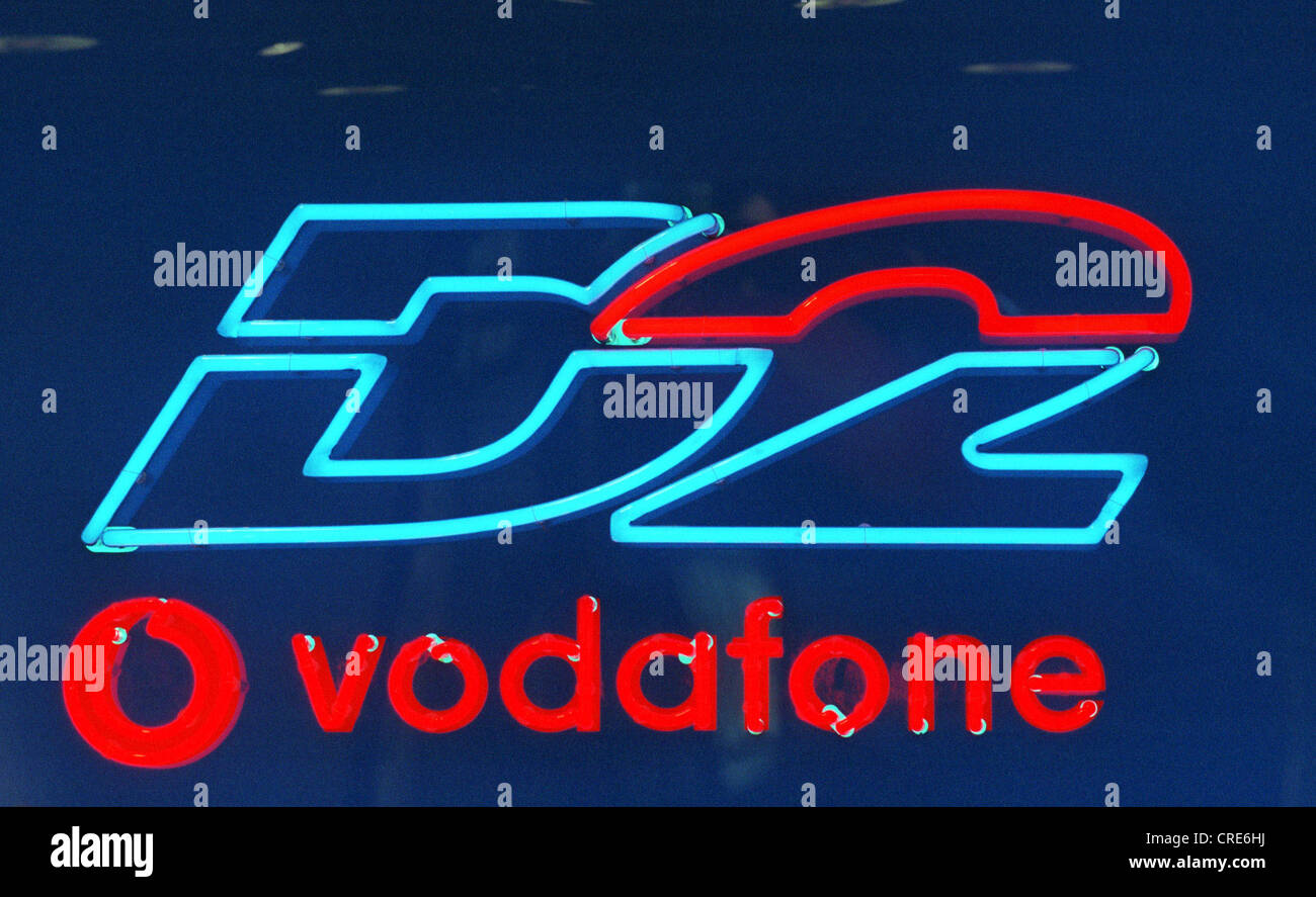 Logo of the telecommunications provider Vodafone D2 Stock Photo - Alamy