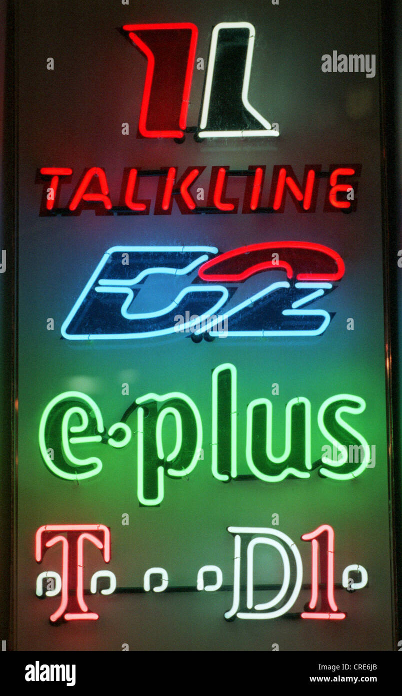 Logos of various telecommunications provider Stock Photo - Alamy