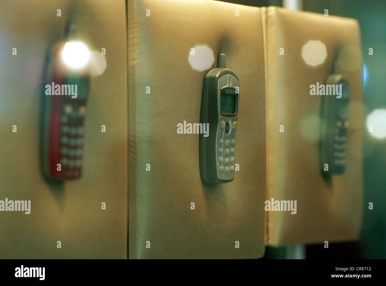 CeBIT 2001, presentation of the company, Alcatel Mobile Phones ...