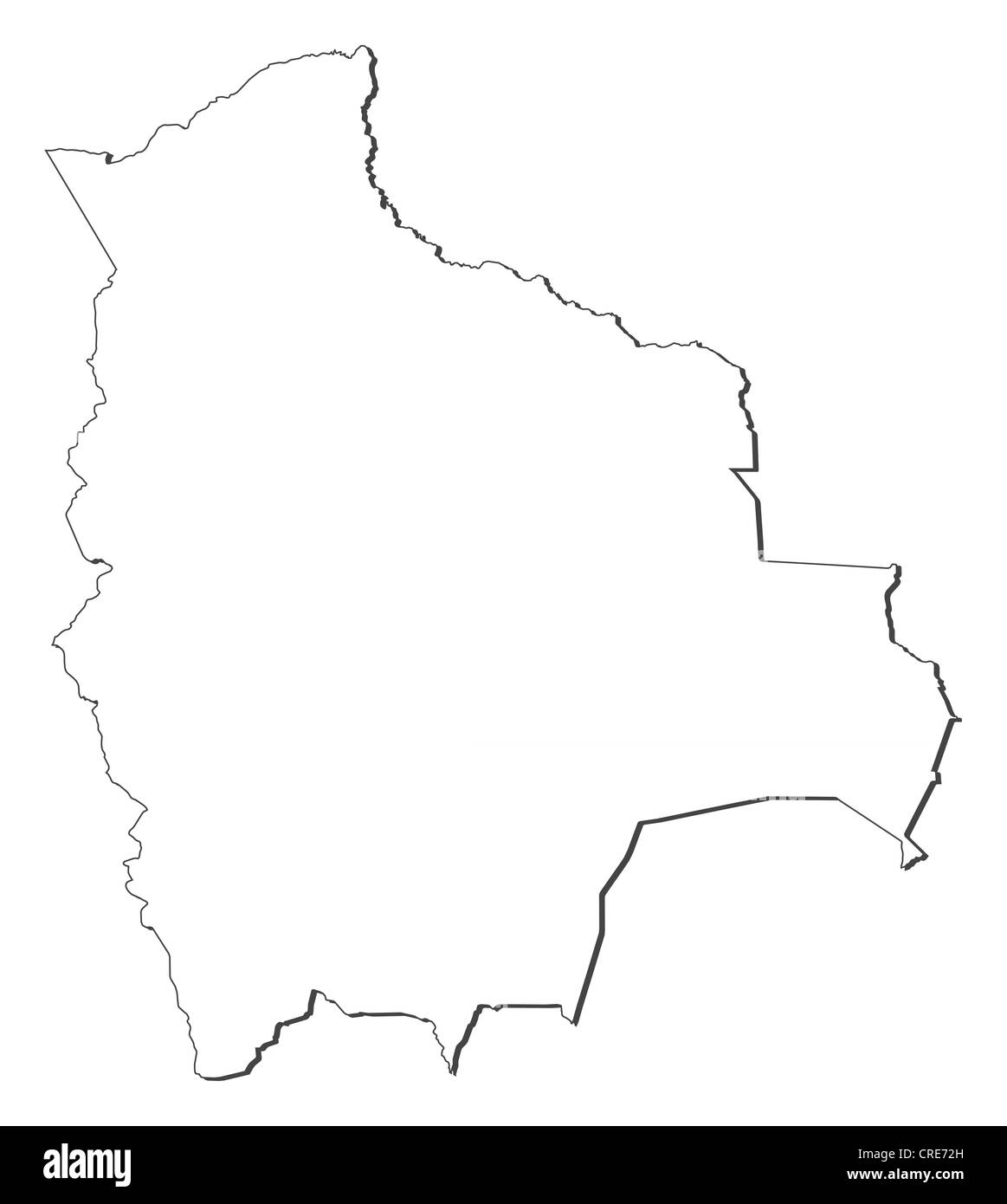 Political map of Bolivia with the several departments Stock Photo - Alamy