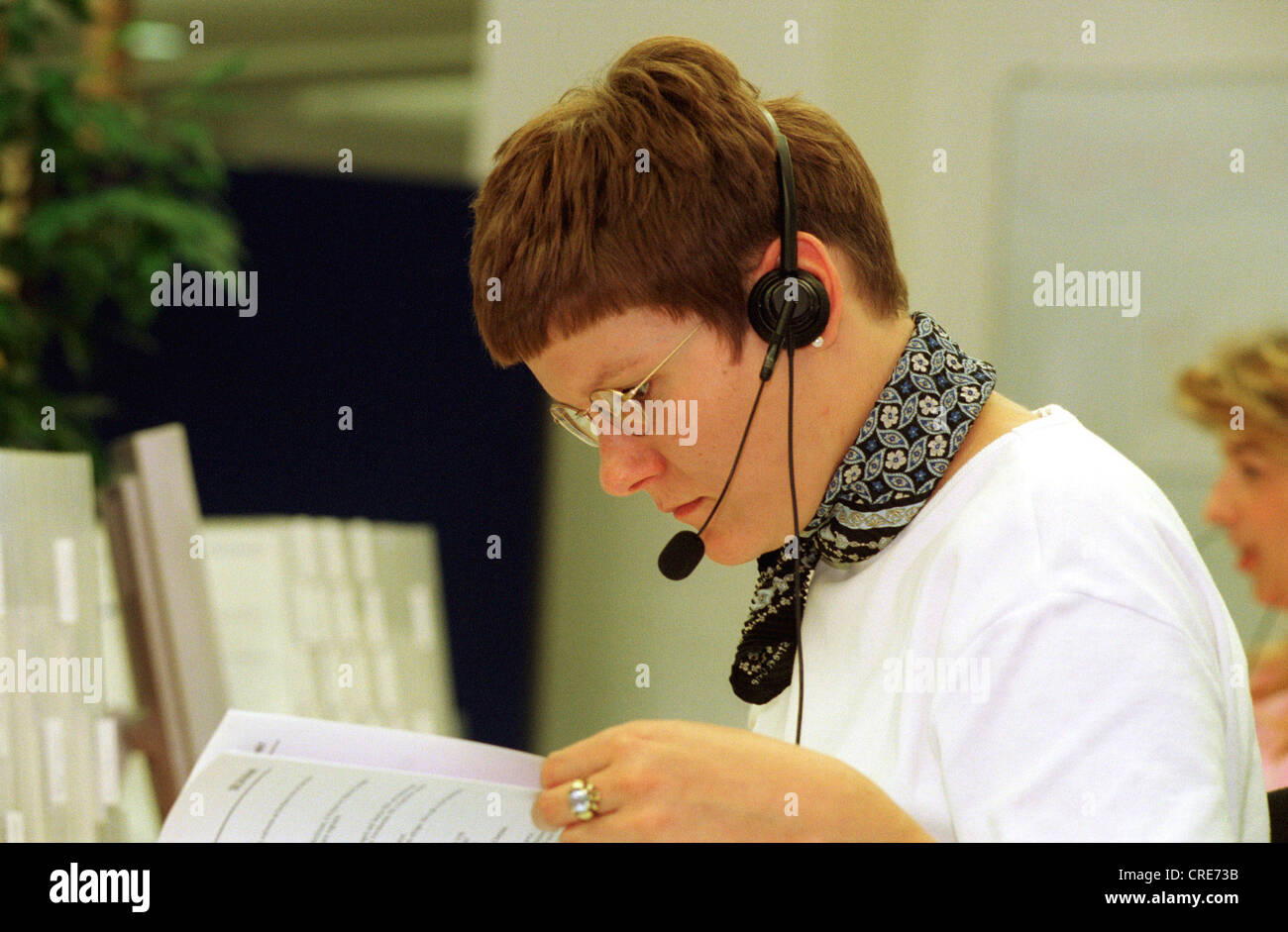 Call Center of Deutsche Bank 24, Berlin, Germany Stock Photo - Alamy