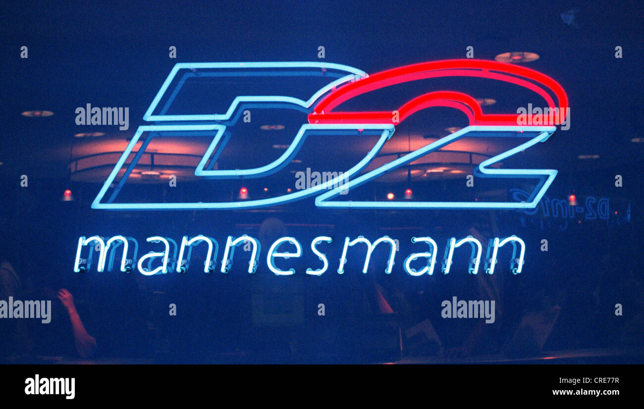 Logo, shield, emblem of Mannesmann Mobilfunk GmbH Stock Photo - Alamy