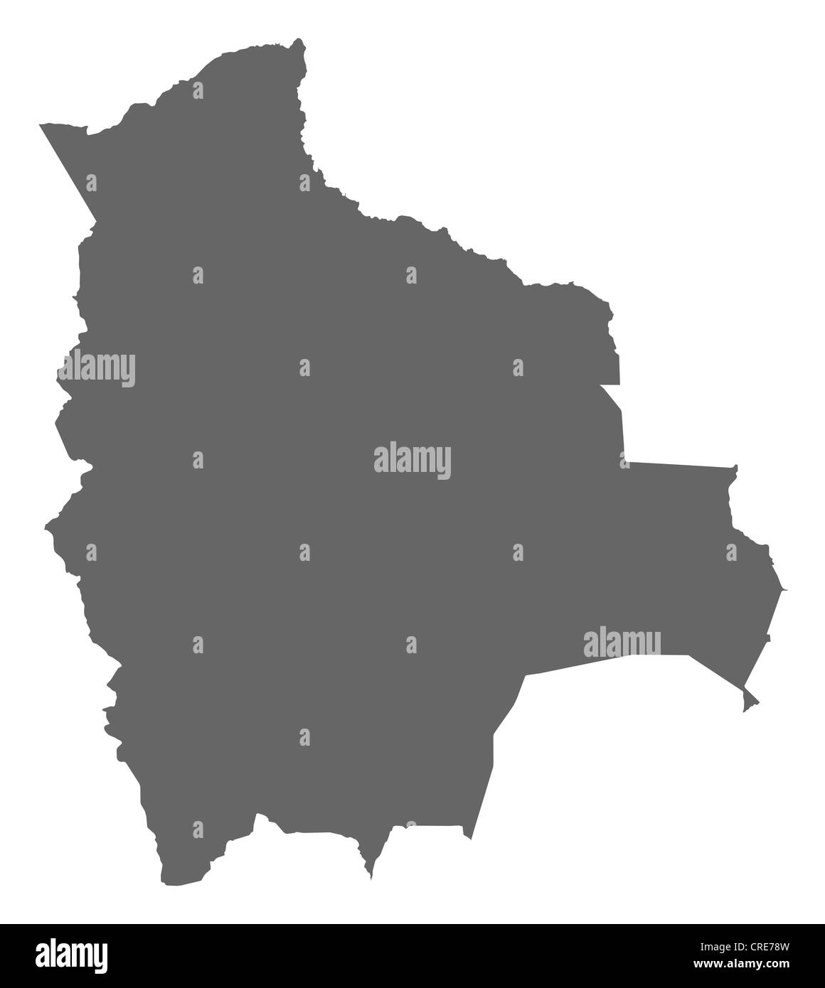 Political map of Bolivia with the several departments Stock Photo - Alamy