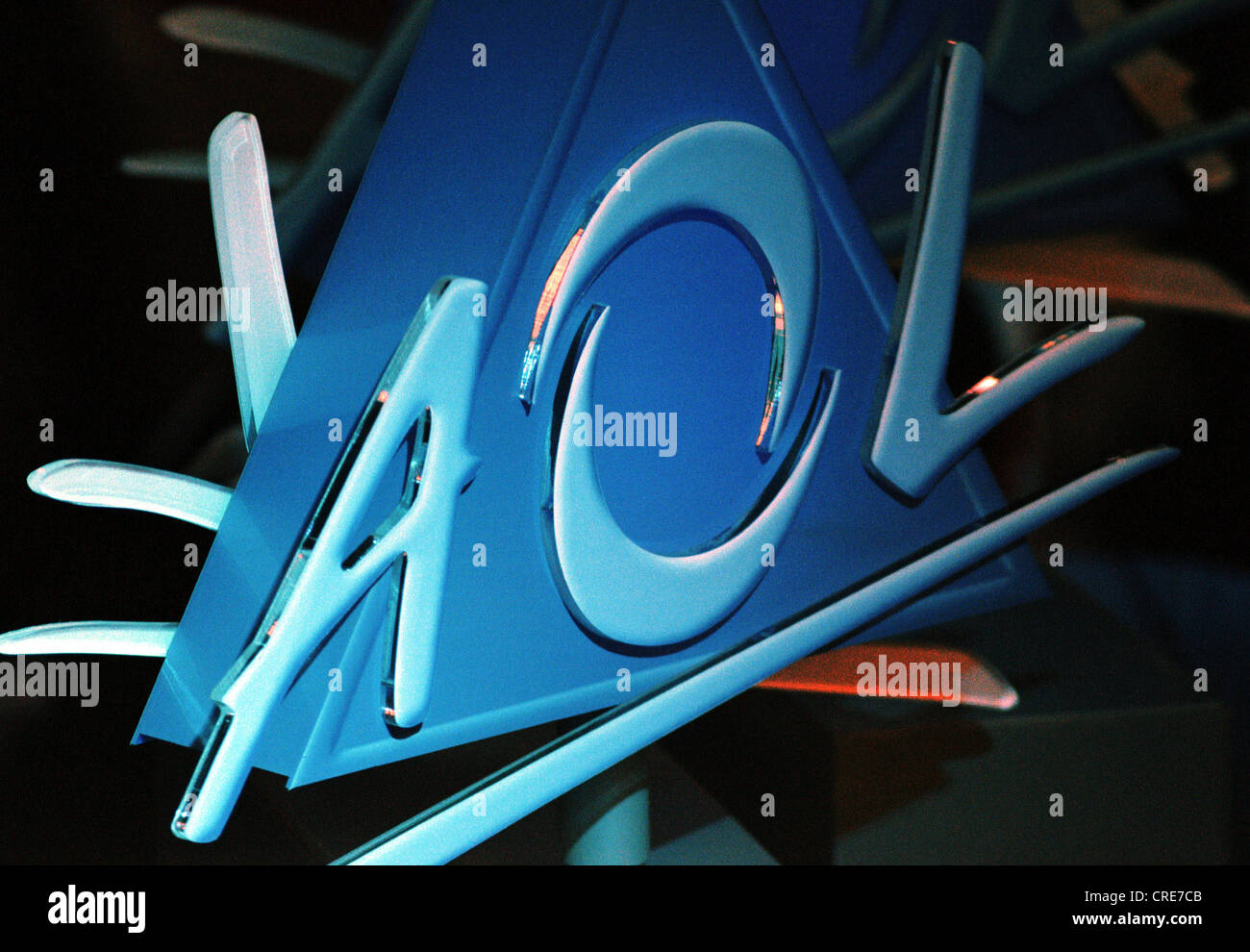 Logo, shield, emblem of the online service AOL Stock Photo - Alamy