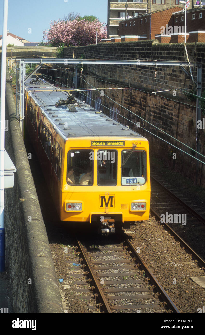'Nexus' Light urban overhead electric powered Metro-Train travelling ...
