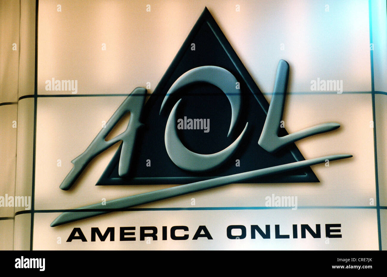 Logo, shield, emblem of the online service AOL Stock Photo - Alamy