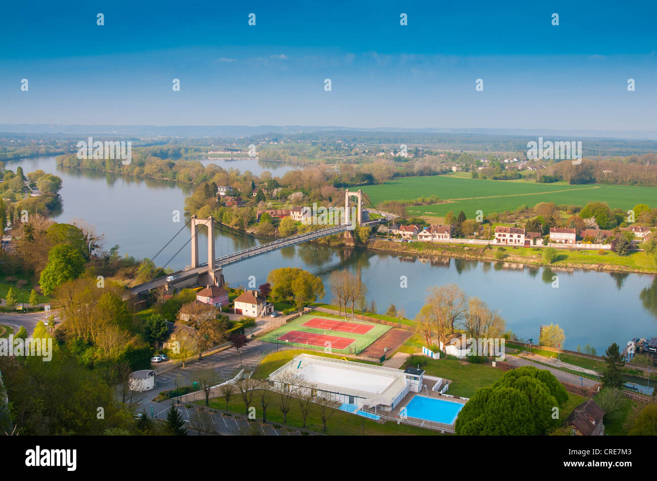 france; normandy; les andelys; chateau; gaillard; river; seine Stock Photo - Alamy