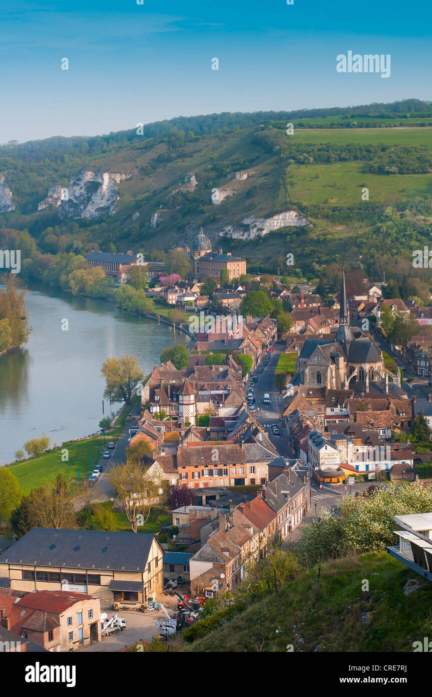 france; normandy; les andelys; chateau; gaillard; river; seine Stock Photo - Alamy