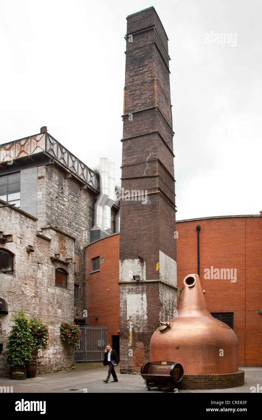Historical whiskey still in the Old Jameson Distillery in the ...