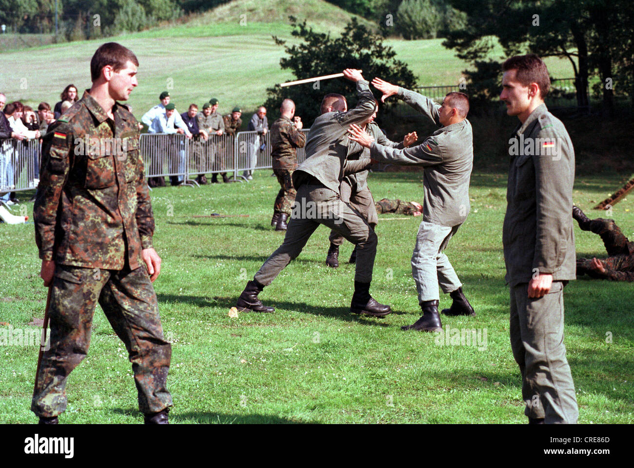 Bundeswehr soldiers, terrain and Sportuebungen, Berlin, Germany Stock ...