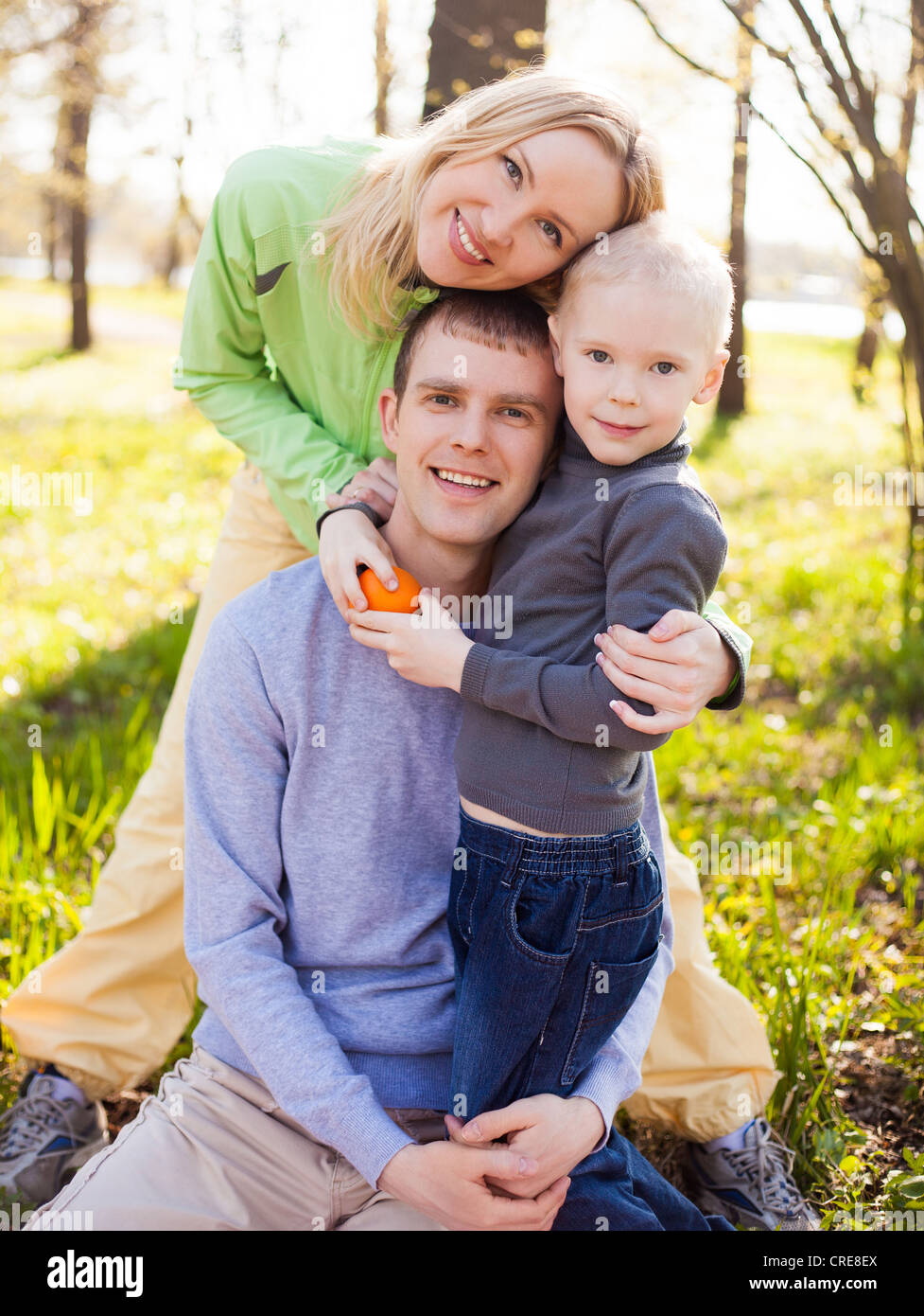 happy family outdoor Stock Photo - Alamy