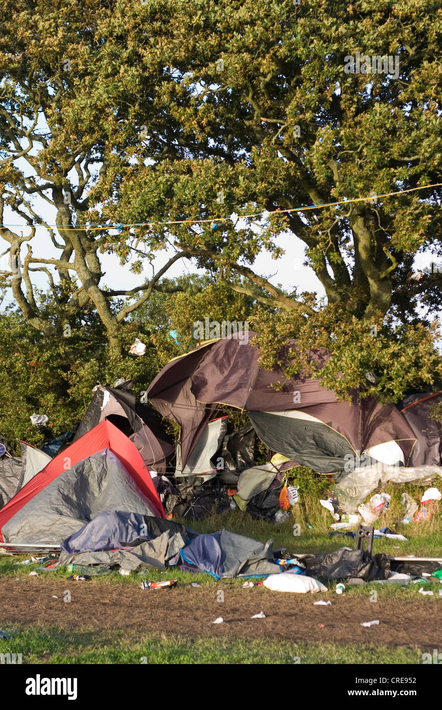 festival rubbish after a storm Stock Photo - Alamy