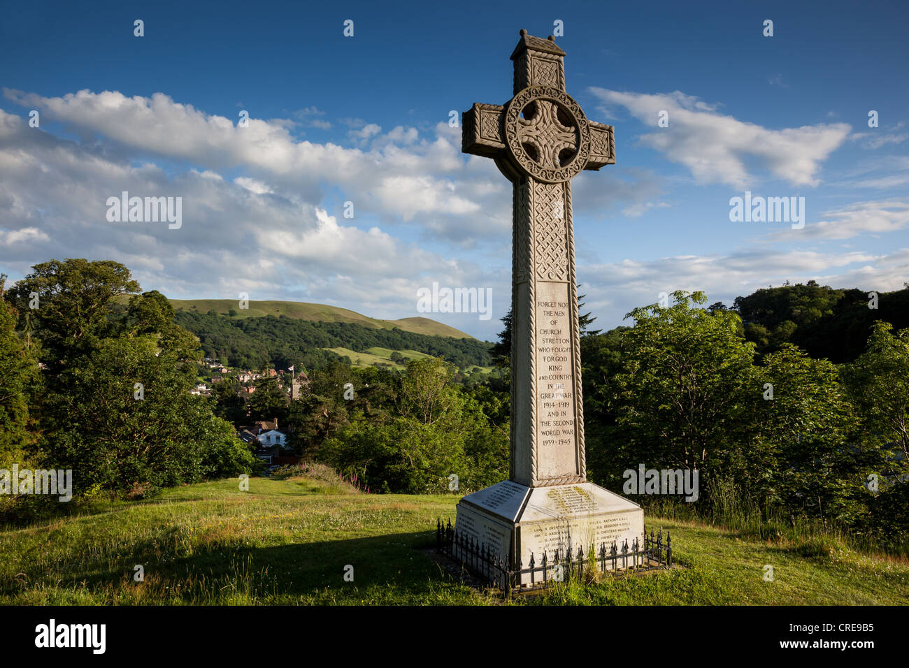 Church Stretton War Memorial, Church Stretton, Shropshire Stock Photo ...