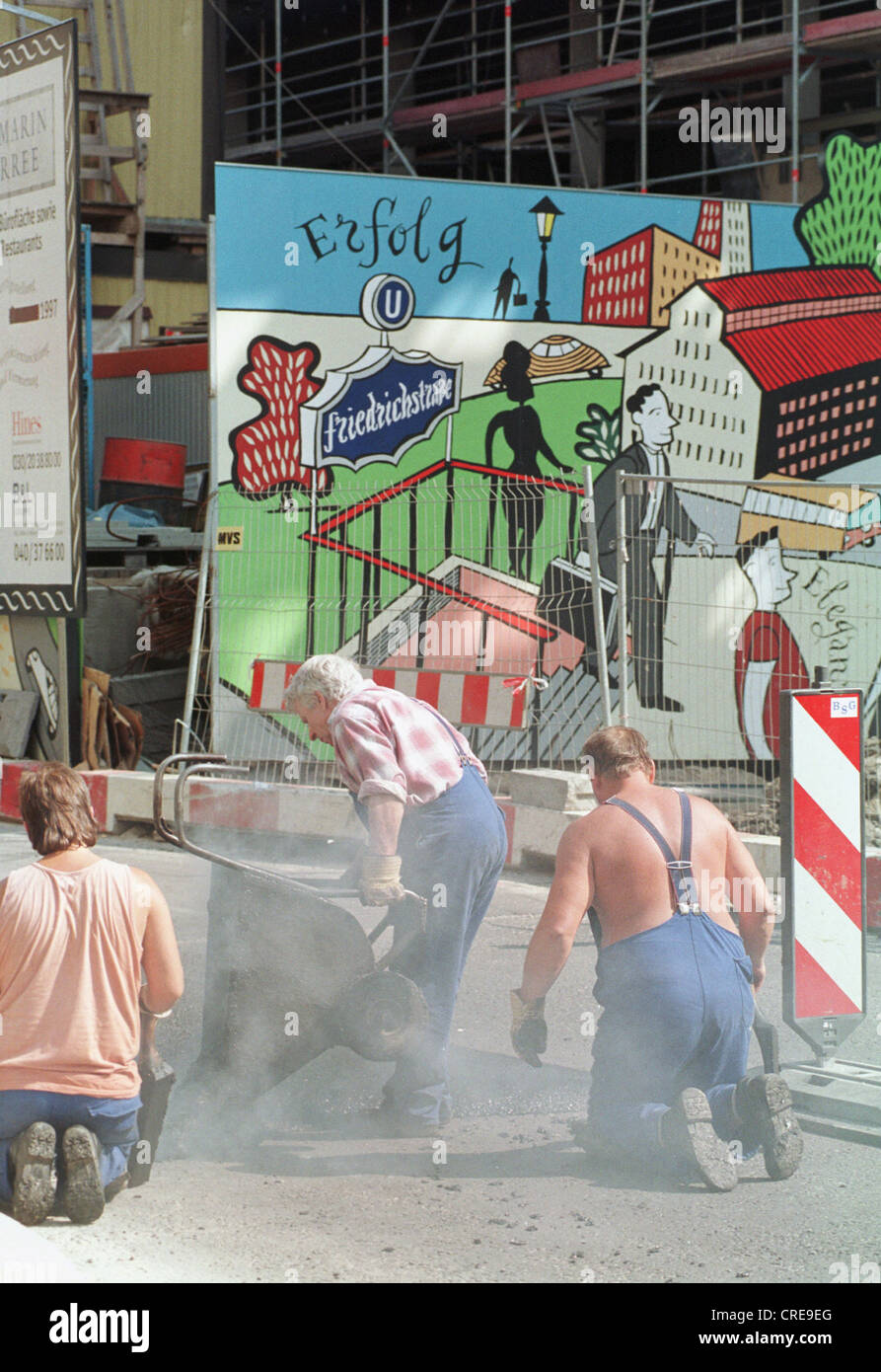 Construction workers, Berlin, Germany Stock Photo - Alamy