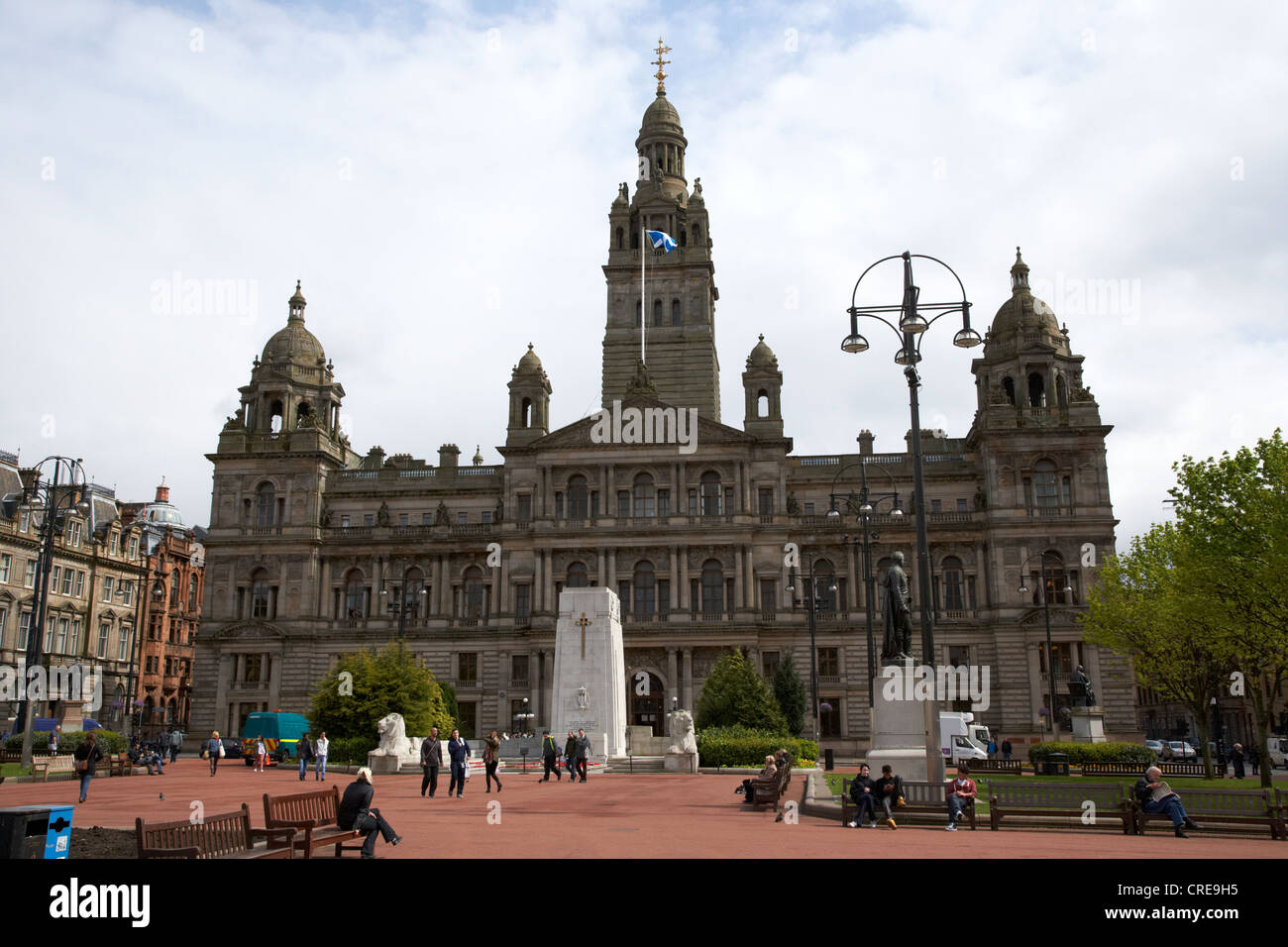 glasgow chambers in george square glasgow scotland uk Stock Photo - Alamy