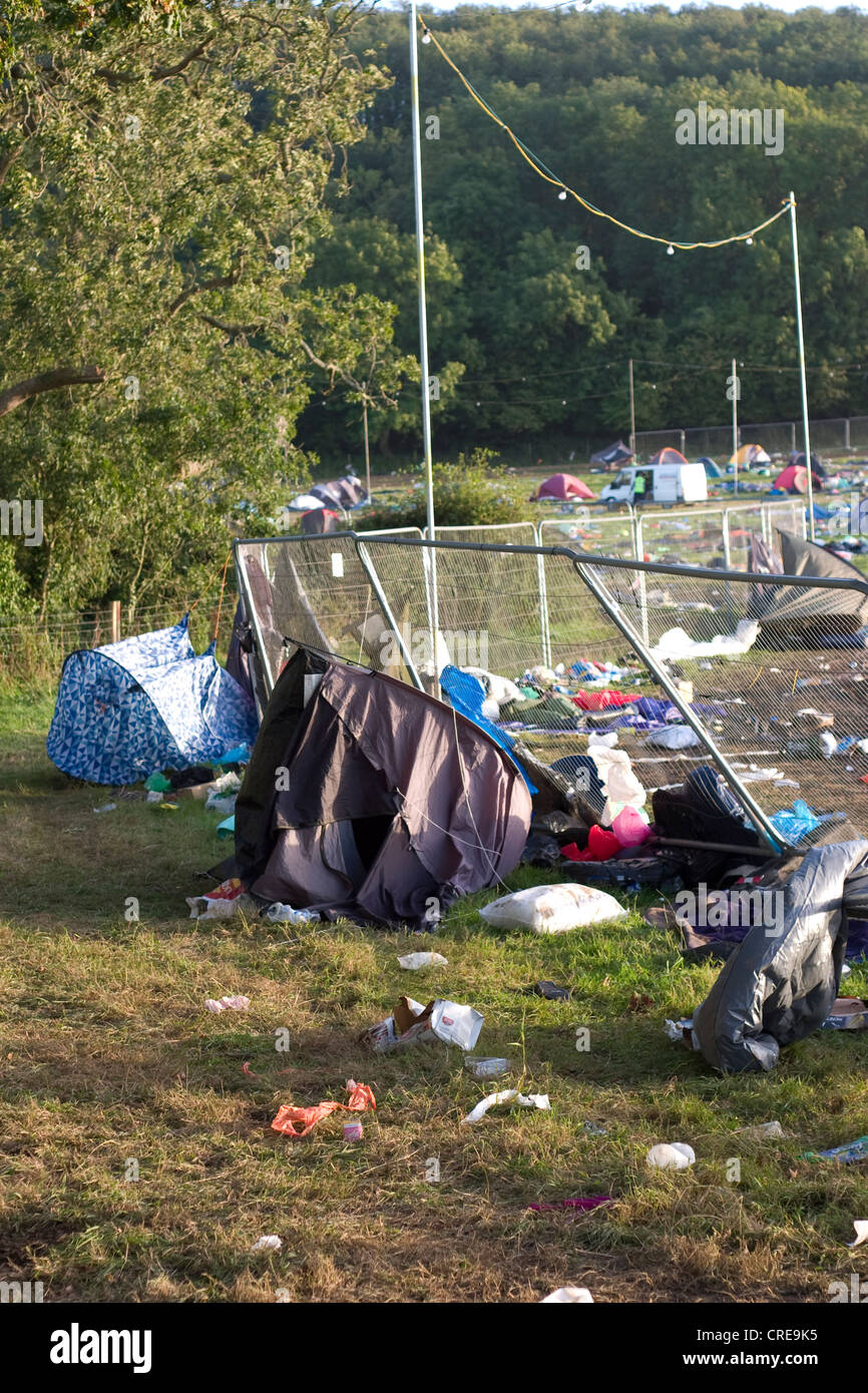 festival rubbish after a storm Stock Photo - Alamy