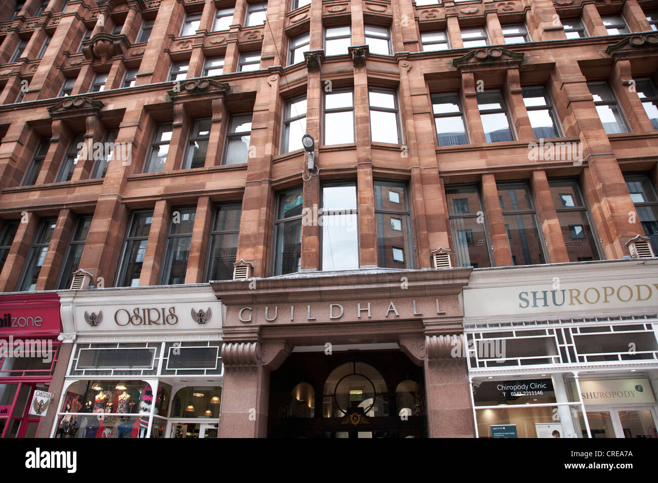 the guildhall building red sandstone baroque office block glasgow ...