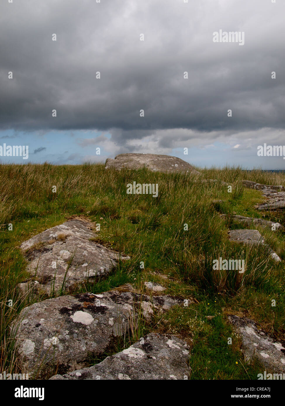 Grey day on Bodmin Moor, Cornwall, UK Stock Photo - Alamy