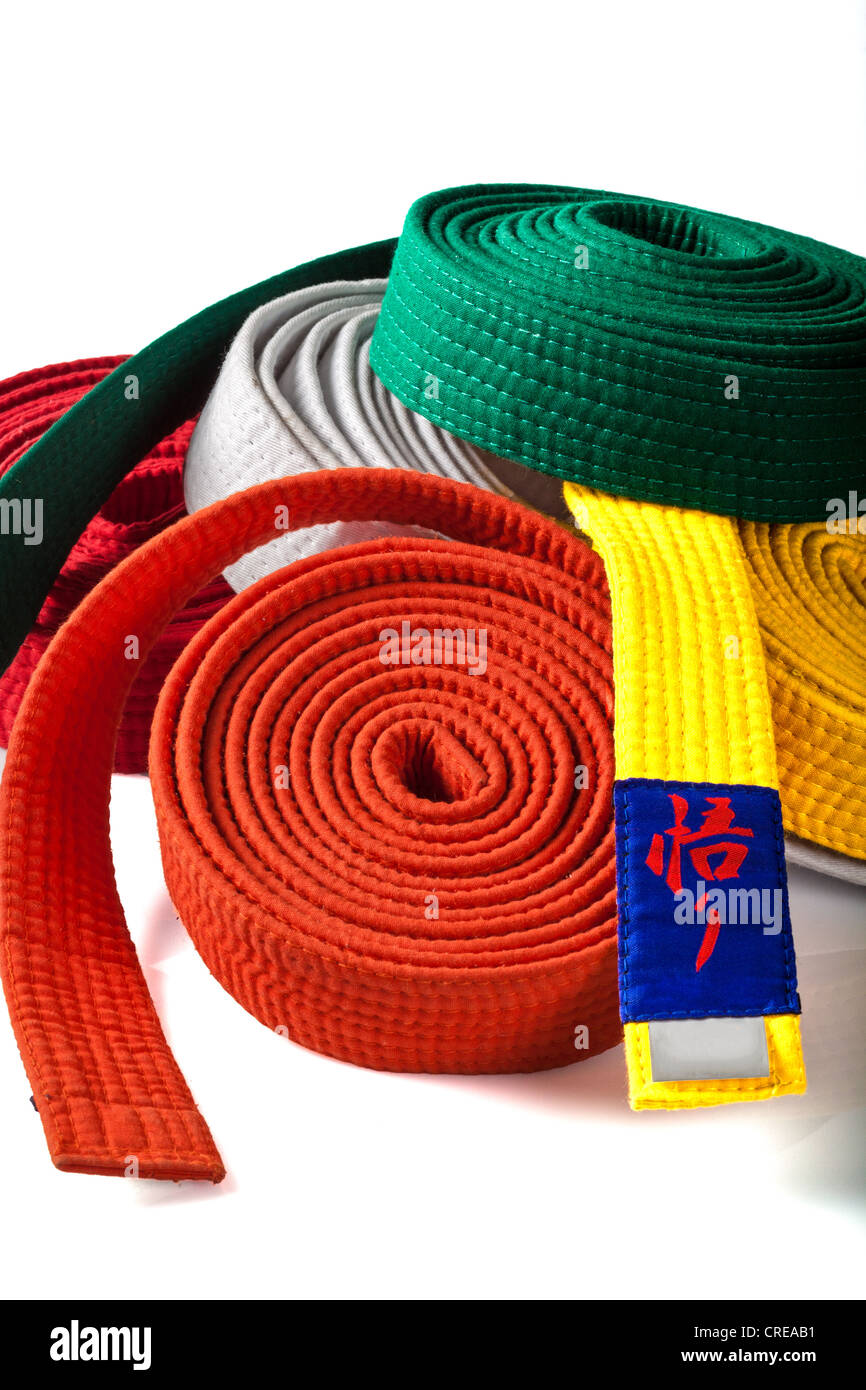 Karate white belt on red hi-res stock photography and images - Alamy